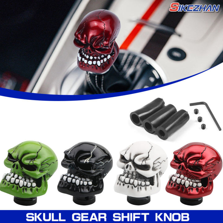 Universal Skull Gear Shift Knob Car Modification Sport Lever Gear Stick ...
