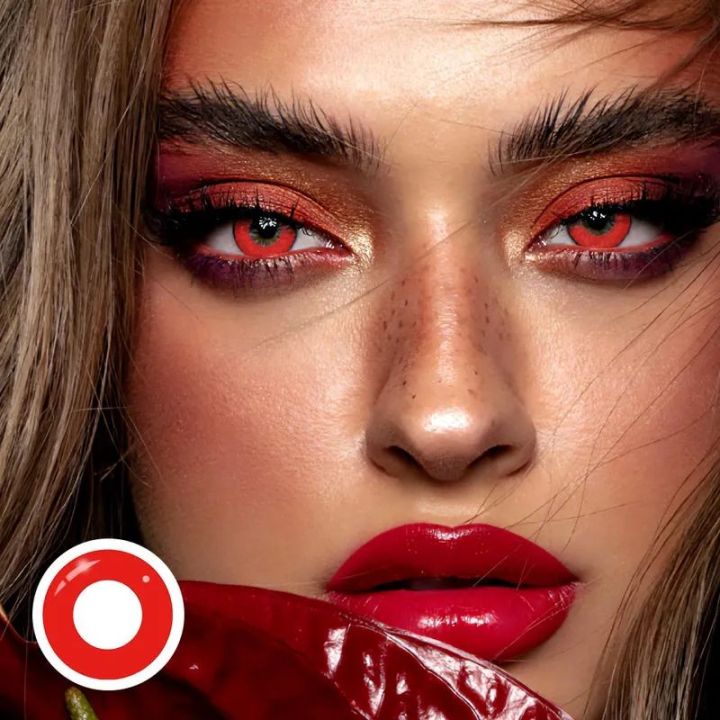 Vampire Red Color Contact Lens | Daraz.com.np