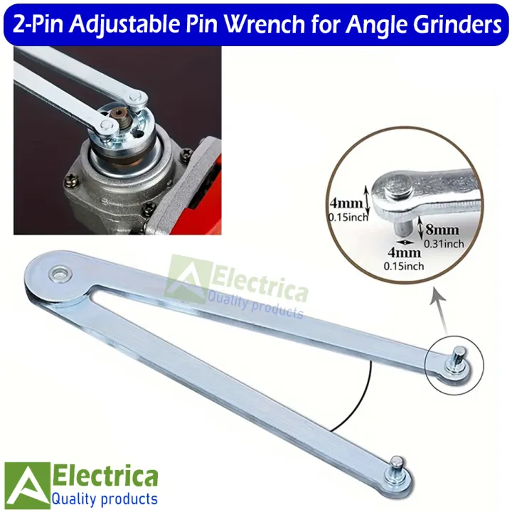 Universal Adjustable Pin Wrench 4mm for Angle Grinder Lock Nuts & Power ...