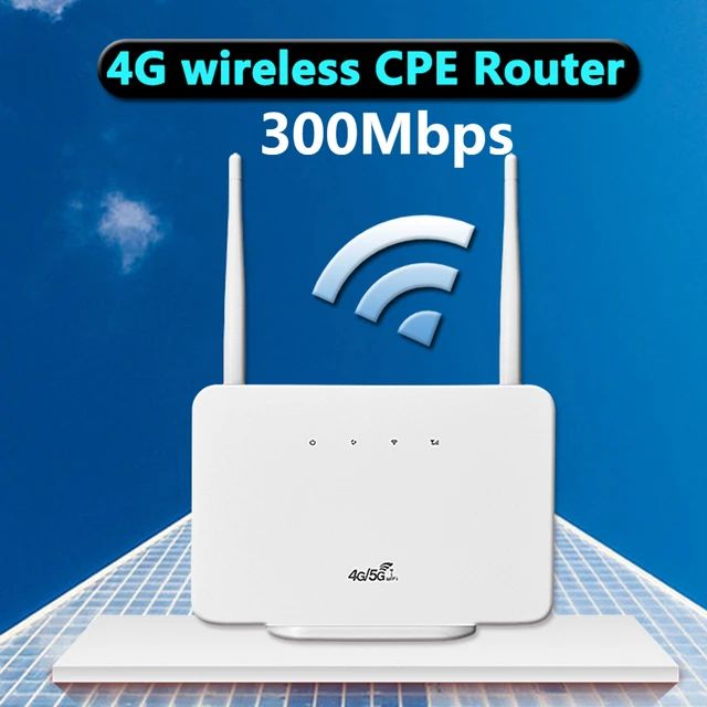 4G Wireless WiFi Router 300Mbps 4G LTE CPE Router Modem RJ45 LAN WAN ...