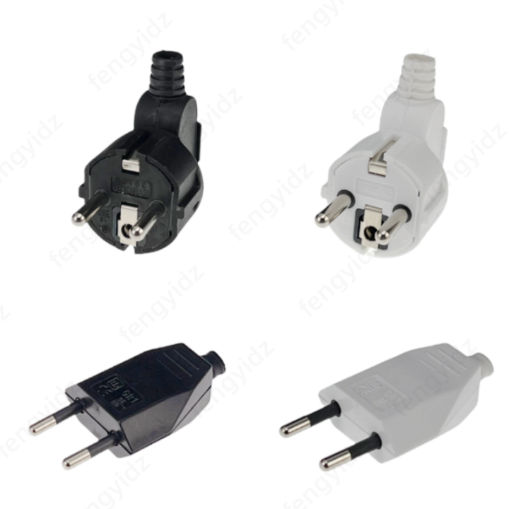 EU Plug Replacement Power Converter Electrical Outlets Rewireable ...