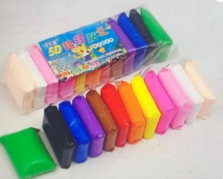 12 Foamic Clay Dough ,Air Dry Polymer Clay with Free Tools Foamic ...