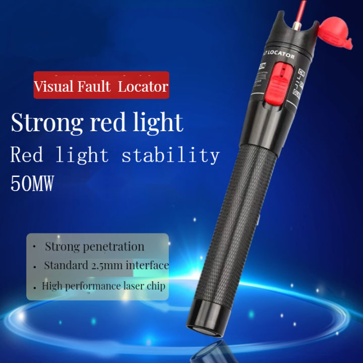 High Quality 50MW FTTH Fiber Optic Tester Pen Type Red Laser Optic ...