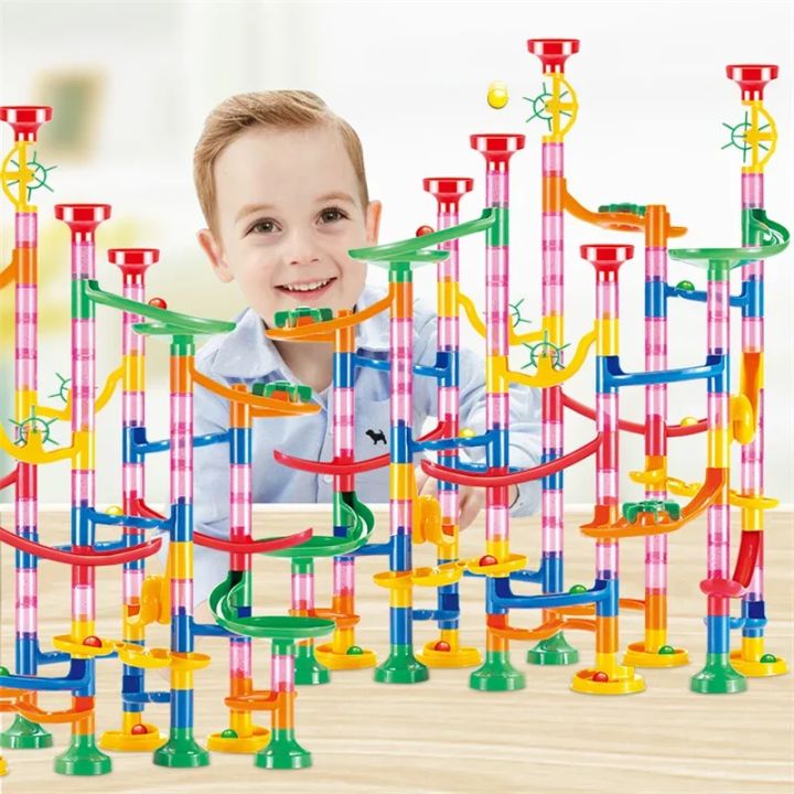 Marble Run Building Blocks Marbles Slide Toys For Children DIY ...