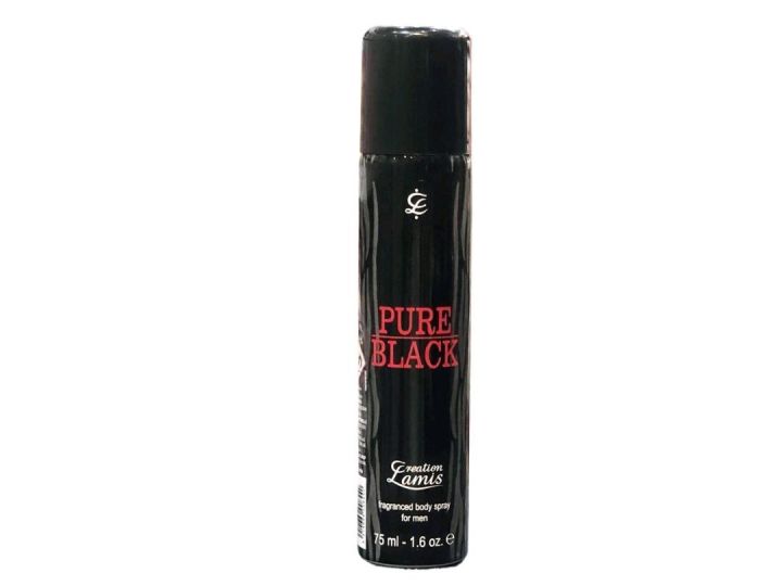 Pure Black Lamis Creation Body Spray 75 ML | Daraz.pk