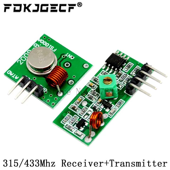 433Mhz RF Wireless Transmitter Module and Receiver Kit 5V DC 433MHZ/315MHZ Wireless For Arduino ...