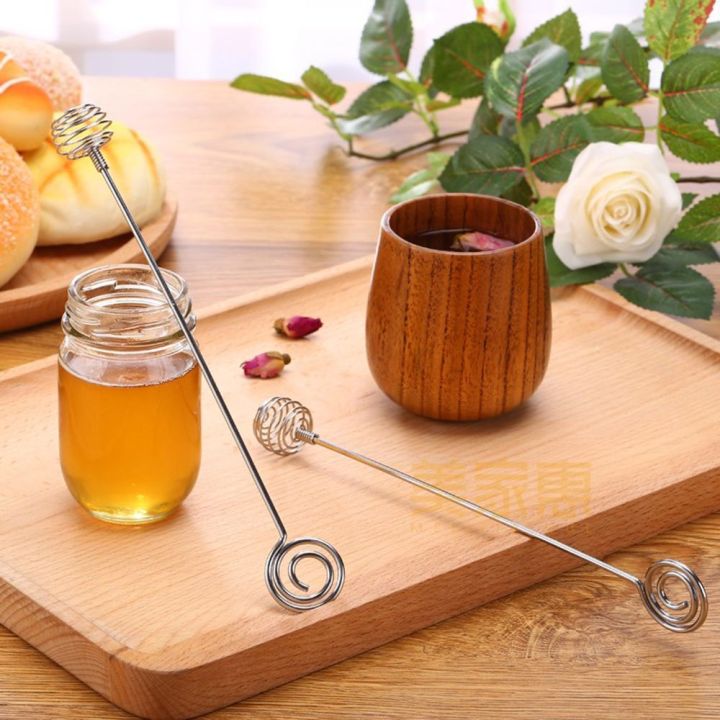 Stainless Steel Honey Stirrer Honey Dipper Stick Server Honey Stirrer ...