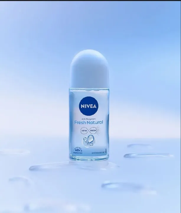 NIVEA Fresh Natural 48H Roll‑On – Antibacterial Ocean‑Extract Formula ...