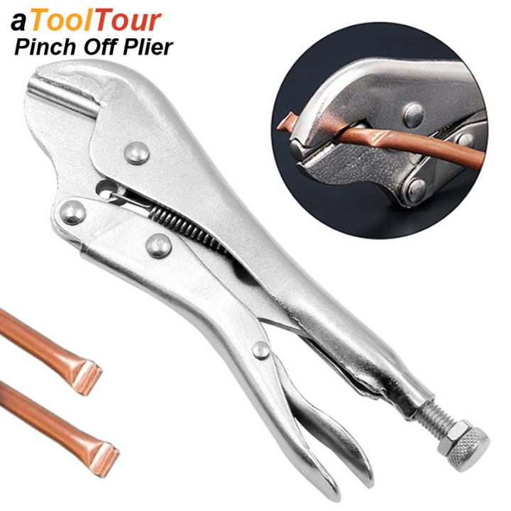Locking Pinch Off Pliers Crimping Tool Refrigeration For Sealing Cutter ...