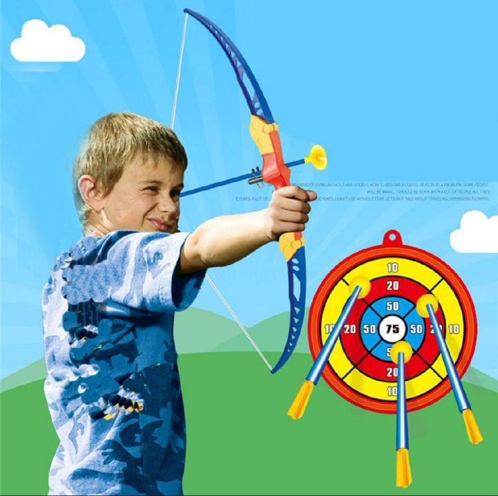 Kids Archery Bow and Arrow Toy set with Three suction cup Arrows / Teer ...