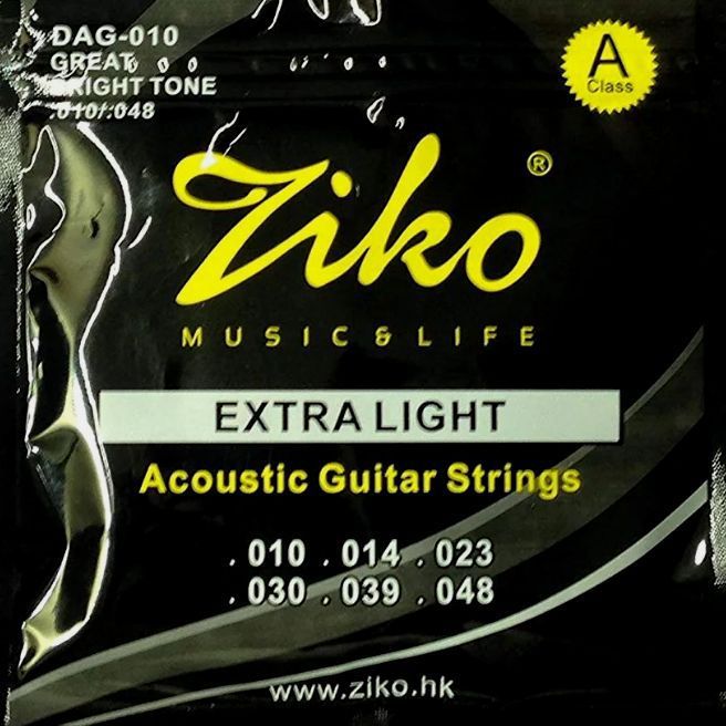 Ziko Extra light Acoustic Guitar Strings set DAG-010 Original. | Daraz.pk