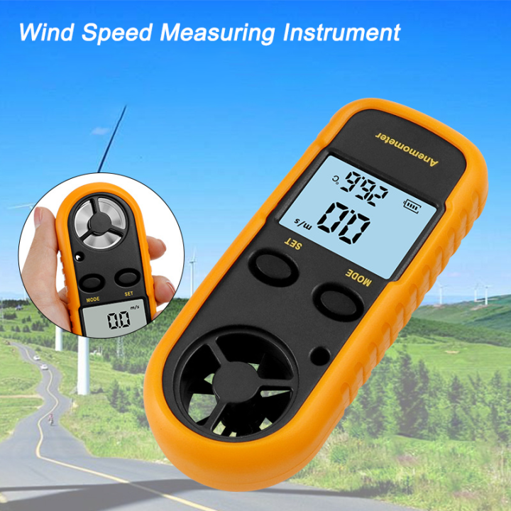 Digital Anemometer Pocket Smart Anemometer Air Wind Speed Scale ...