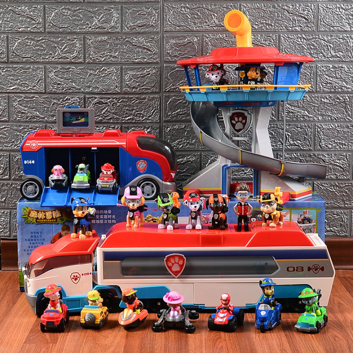 Toy paw patrol moving vehicle car model race car toy kids birthday gift ...