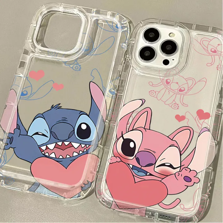 Cute Graffiti Disney Stitch Soft Phone Case for Samsung Galaxy S24 S25 ...