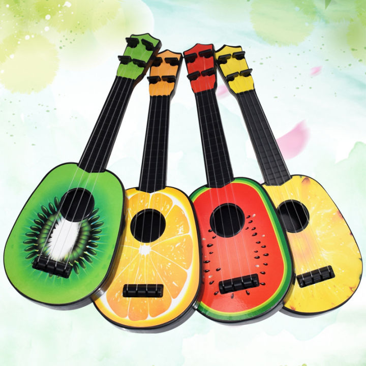 Funny Fruit Ukulele Musical Instrument Kids Guitar Montessori Toys for ...