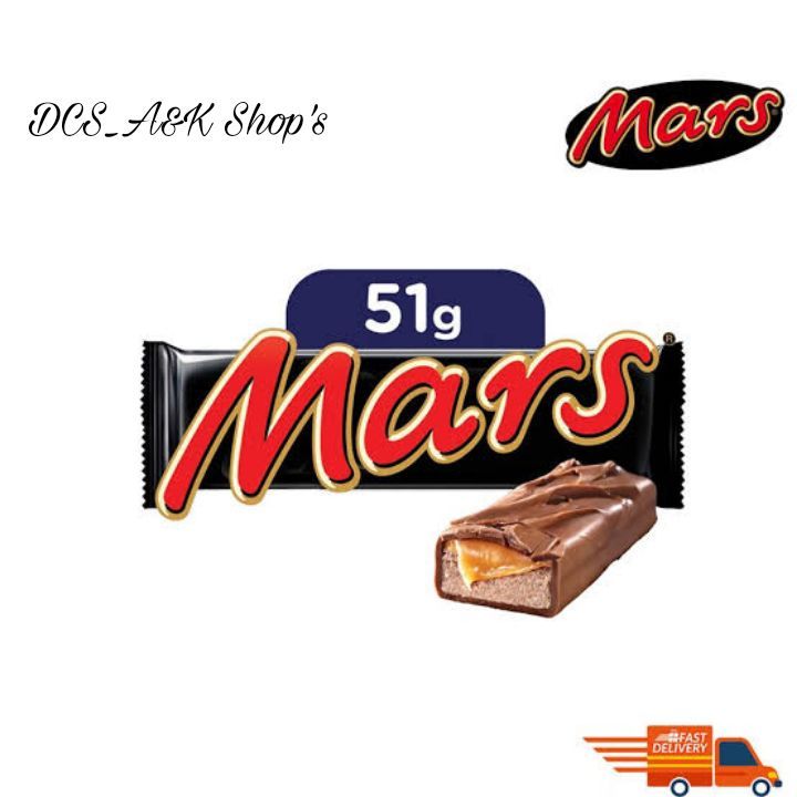 Mars Chocolate Bar 51g Per piece (51g × 24) pack of 24 imported | Daraz.pk