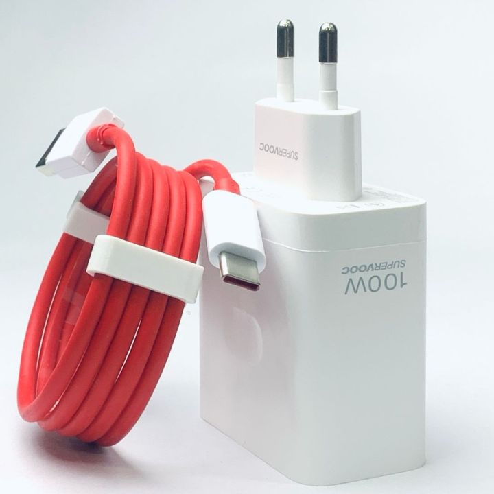 OnePlus Warp/SuperVOOC/Dash Charger 100W 2in1 Power Adapter & USB To ...