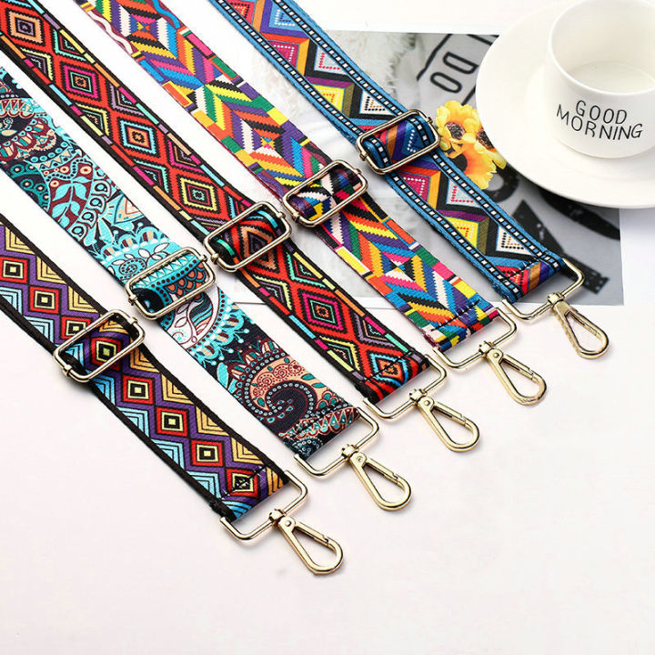 Stylish Colorful Ethnic Wind Wide Shoulder Strap Ladies Bag Accessories ...