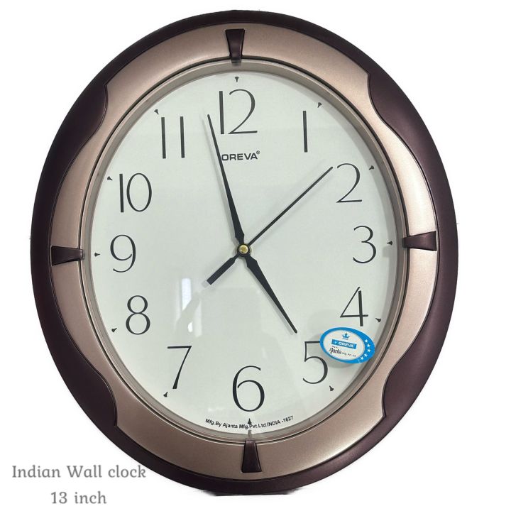 Wall Clock Indian 13inch High Quality Machine with Warranty | Daraz.lk