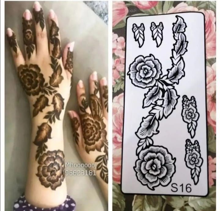 New mehndi design mehndi sticker for girls 44 | Daraz.pk