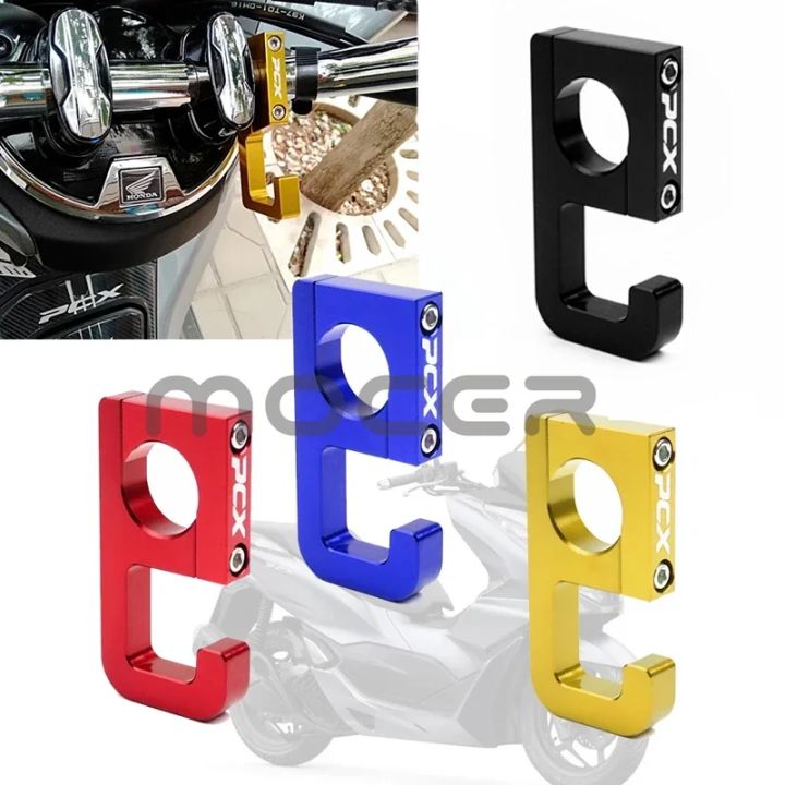 Motorcycle 22MM CNC Aluminum Alloy Handlebar Luggage Helmet Hook For ...