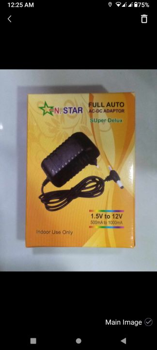 torch light N-Star Full Auto Ac-Dc Adapter 1.5V to 12V 500mA Flashlight ...