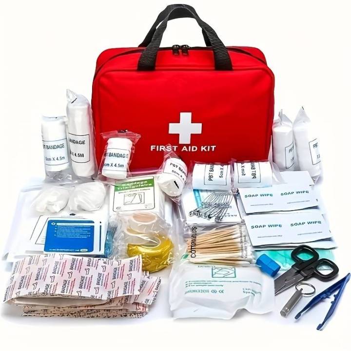 184-piece first aid kit, suitable for outdoor hunting, hiking, camping ...