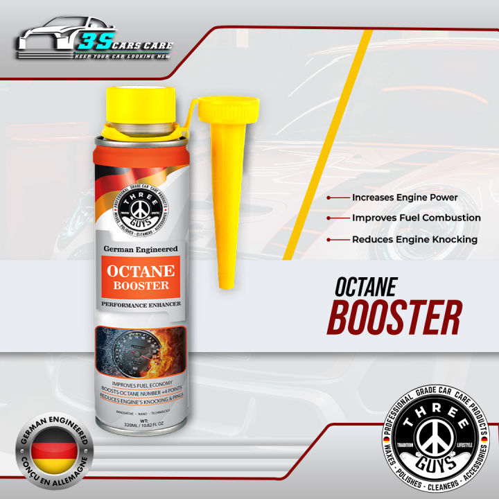 THREE GUYS Octane Booster 320ml – Fuel Additive for Petrol Engines ...
