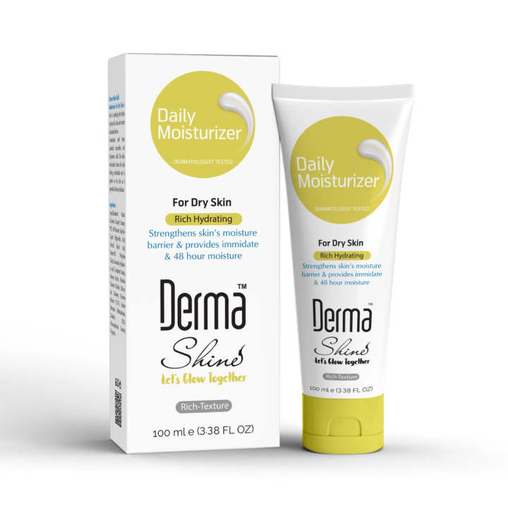 Derma Shine Daily Moisturizer – For Dry & Normal Skin, Oil-Free ...