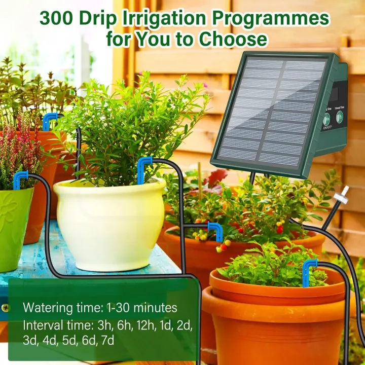 DIY solar drip irrigation kit, garden drip irrigation system, suitable ...