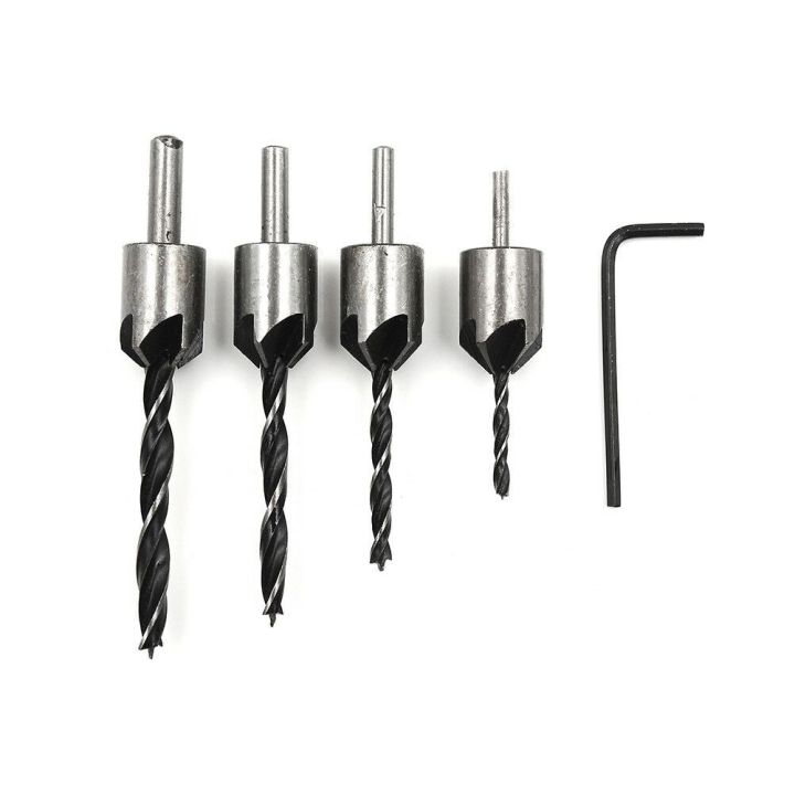 Countersink Drill Bit Set, Quick Change Drill Bit with One Hex Key ...