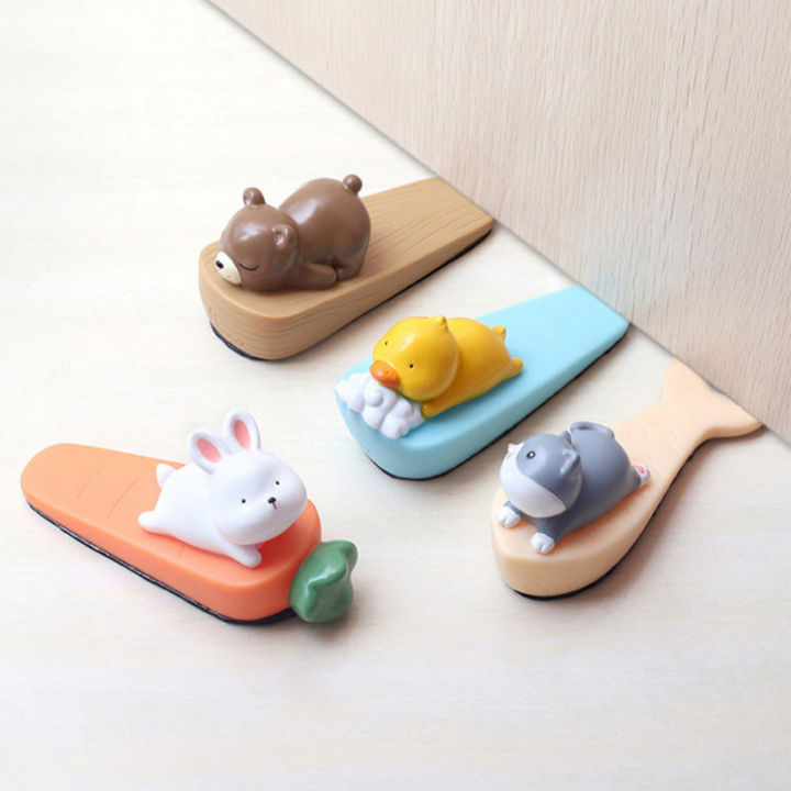 Non-Slip Cute Cartoon Door Stopper PVC Safety Protector Wedge Door Jam ...
