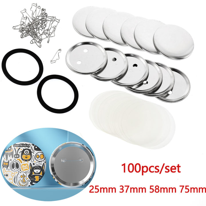 Metal Badge Pin Button Maker 25mm 32mm 37mm 58mm 75mm Parts Machines ...
