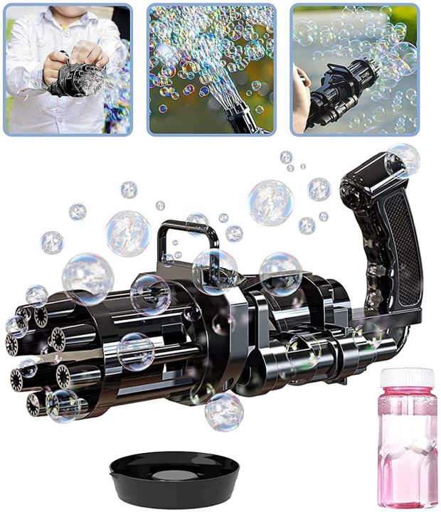 Gatling Bubble Machine + Bubble Water | Daraz.com.bd