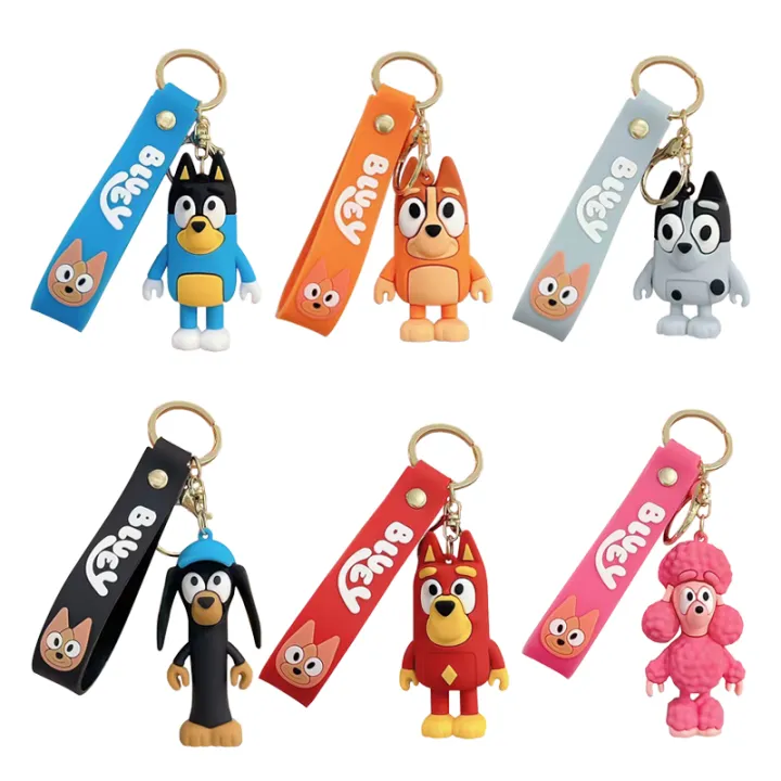 Bluey And Bingo Cartoon Keychain Muffin Coco Snickers Anime Figure ...