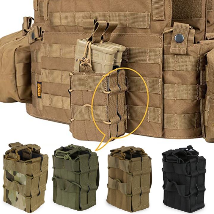 Tactical Molle Single Double Magazine Pouch for M4 M14 M16 AR15 G36 ...