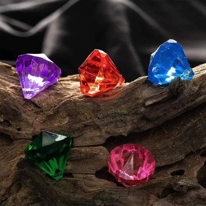 10 Piece Diamond Set with Treasure Pirate Chest Diving Gemstone Pool ...