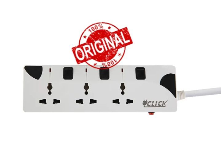 Click 2pin plug 3 point 3m cable Multiplug | Daraz.com.bd
