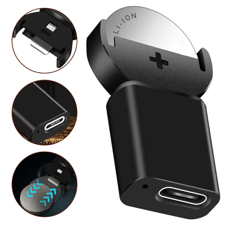 USB Type-C Plug Li-ion LIR2032 LIR2025 ML2032 ML2025 CR2032 Coin Button ...