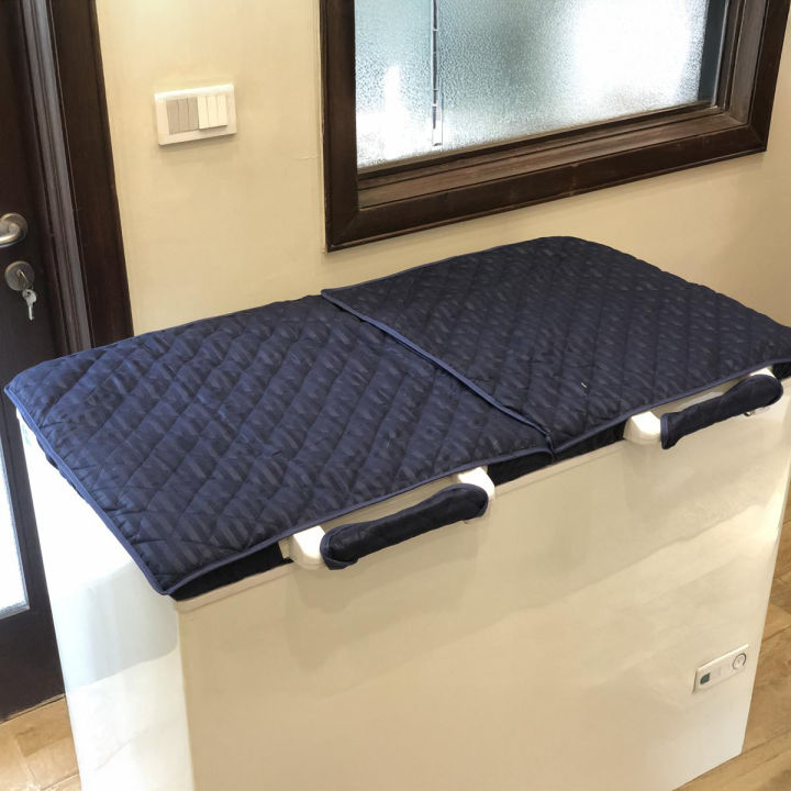 Double Door Deep Freezer Cover In Quilted Fabric | Daraz.pk
