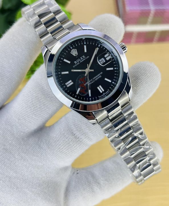 NEW MODEL ARRIVED OYSTER PERPETUAL ROLEX AAA STAINLESS STEEL CHAIN DATE ...