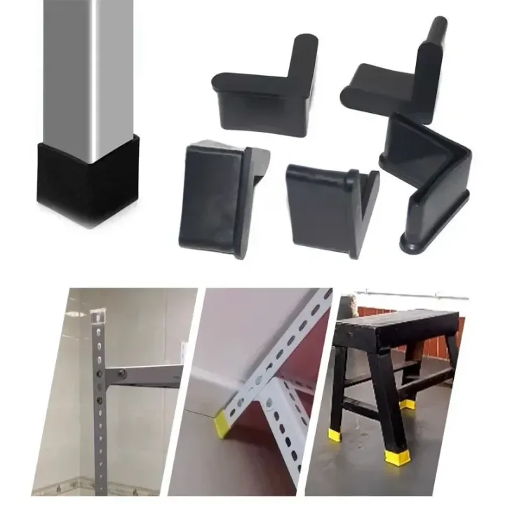 16pcs Angle Iron Rubber Cover Furniture Chair Table Mat Silicone Anti ...
