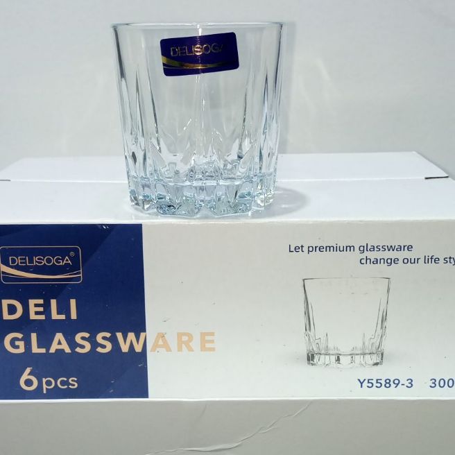 Delisoga water glass 6pcs 300ml | Daraz.pk
