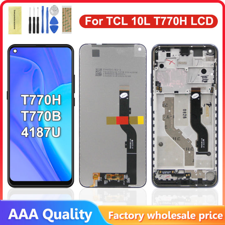 100% Tested For TCL 10L LCD T770H, T770B,4187U Display Touch Screen ...