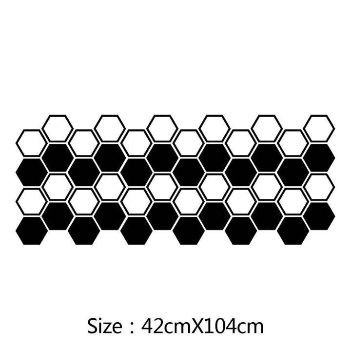 Car Graphics Sticker Creative Honeycomb Style Cars Side Sticker Auto ...