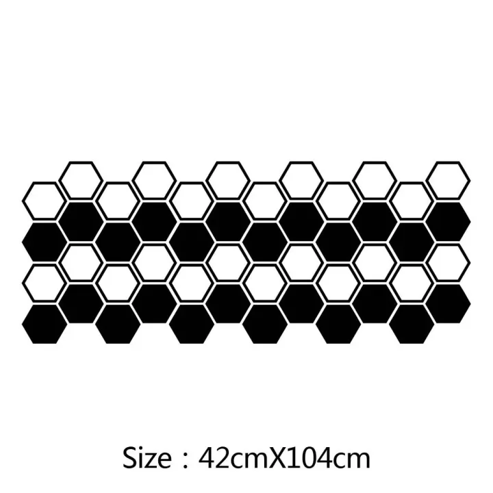 Car Graphics Sticker Creative Honeycomb Style Cars Side Sticker Auto ...