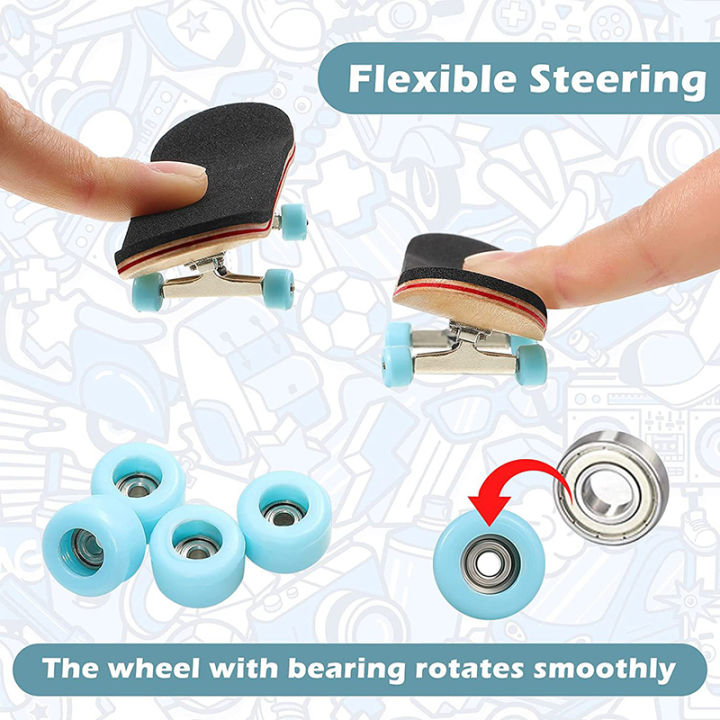 Puzzle Toy Finger Skateboard Maple Wood Fingerboard Hobbies Novelty ...