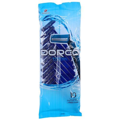 DORCO (10 Razors Packet) Twin Blade Disposable Razors - TD708N - Korean ...
