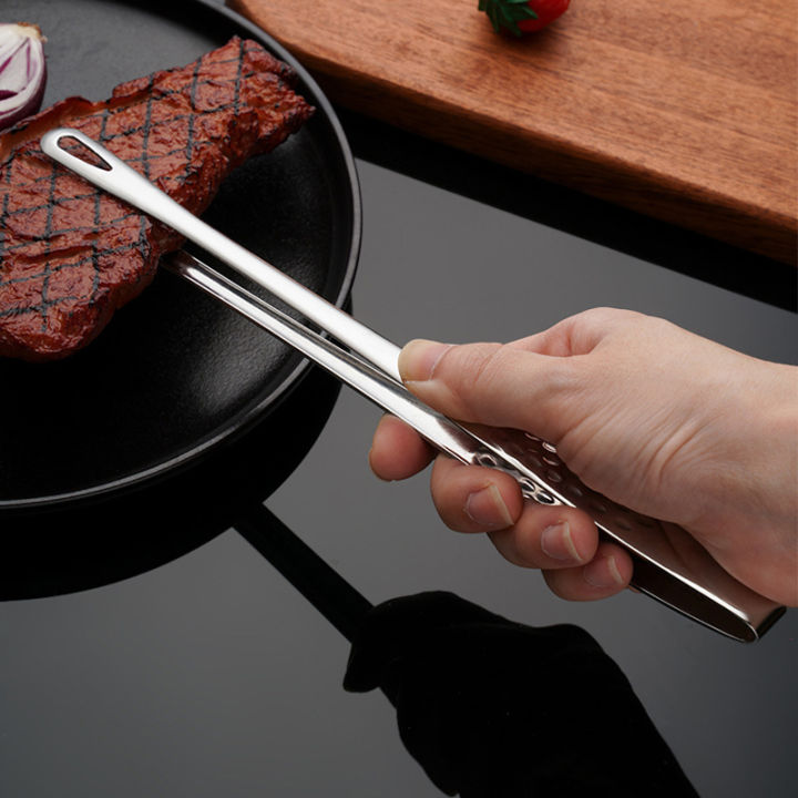 2Pcs Kitchen Tongs Barbecue Grill Tongs Stainless Steel Cooking ...