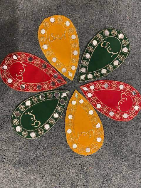 wedding plate mehndi pan patta / mehndi item / mehndi decor | Daraz.pk